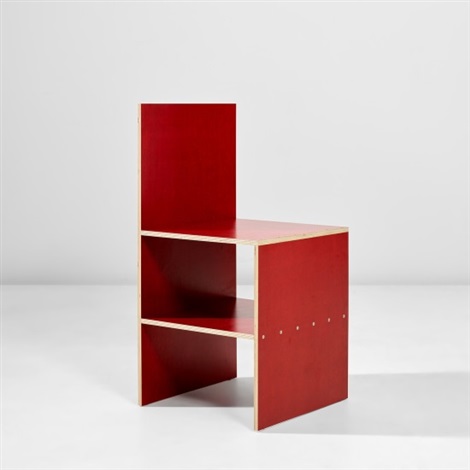 Rare Side Shelf Plywood Chair 84, style no. 10 by Donald Judd on artnet