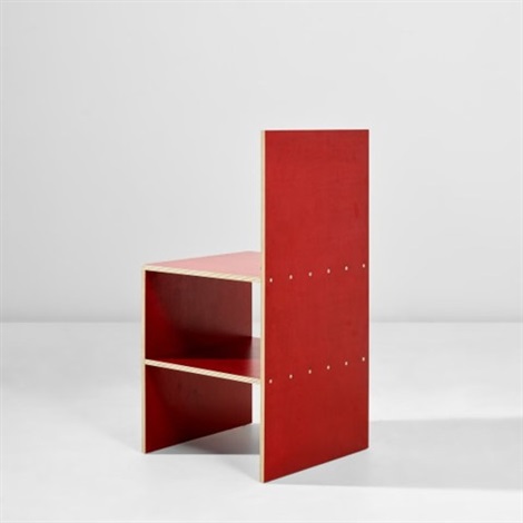 Rare Side Shelf Plywood Chair 84, style no. 10 by Donald Judd on artnet