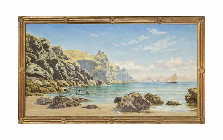 Housel Bay, the Lizard Peninsula, Cornwall by John Brett on artnet