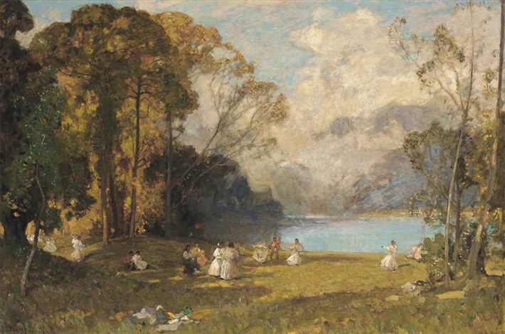 An idyll of Como by Sir Alfred East on artnet