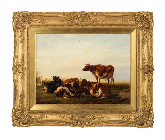 Cattle at pasture by Thomas Sidney Cooper on artnet