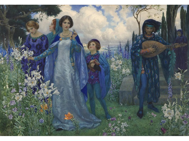 A song of love by Harry George Theaker on artnet