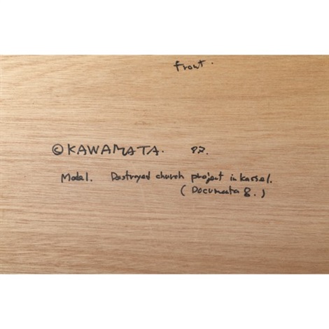 MODEL. DESTROYED CHURCH PROJECT IN KASSEL DOCUMENTA 8. by Tadashi ...