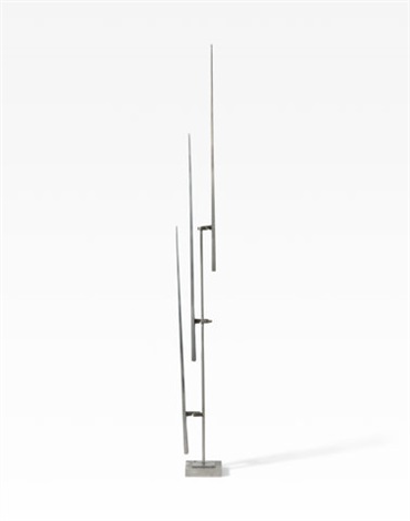 Three Lines up Staggered by George Rickey on artnet