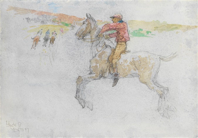 A racing jockey by Jack Butler Yeats on artnet
