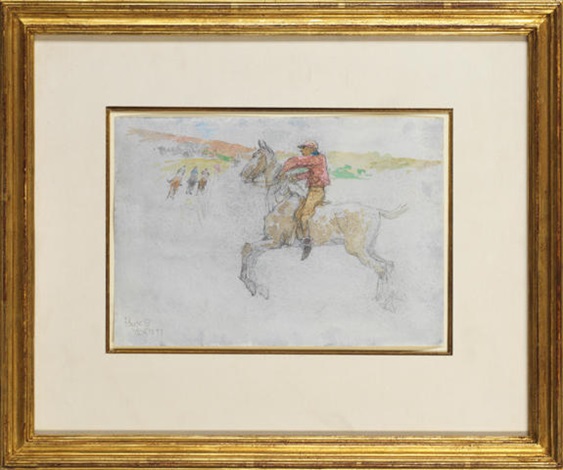 A racing jockey by Jack Butler Yeats on artnet