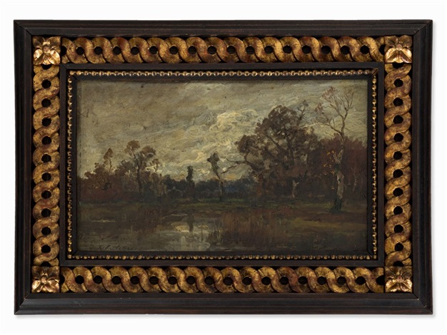 River Landscape in Autumn by Conrad Eilers on artnet