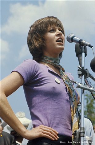 Jane Fonda, Washington, 1970 by Paul Slade on artnet