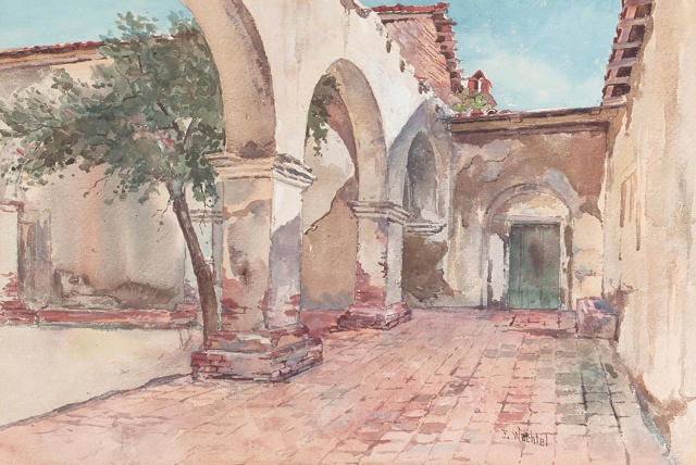 Mission San Juan Capistrano by Elmer Wachtel on artnet