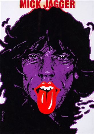 Mick Jagger poster design by Waldemar Świerzy on artnet