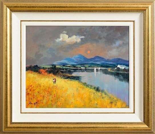 Sunlit Fields, Near Mournes, Co. Down by William Cunningham on artnet