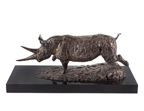 Black Rhinoceros by David Wynne on artnet