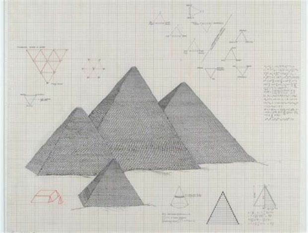 Pyramid series 1 by Agnes Denes on artnet