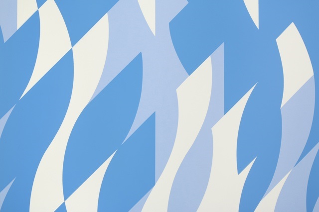 Two Blues by Bridget Riley on artnet