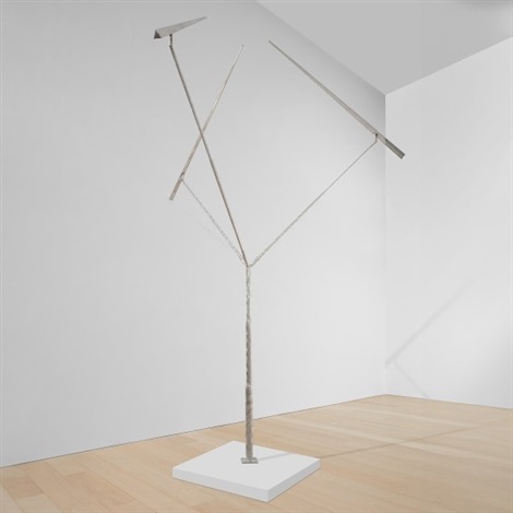 Three Oblique Lines Conical Path III by George Rickey on artnet