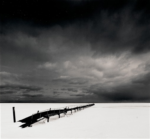 Rickety Pier, Saroma Lake, Hokkaido, Japan by Michael Kenna on artnet
