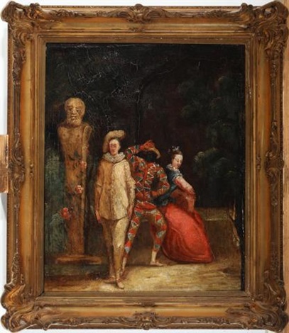 Harlequin, Pierrot and Scapin by Jean-Antoine Watteau on artnet