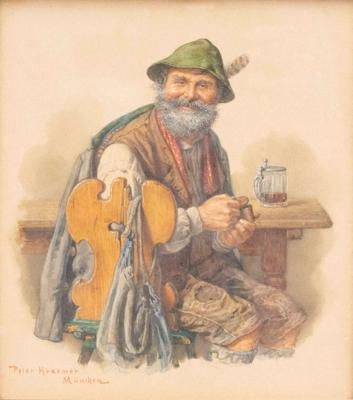 Bauer am Wirtshaustisch by Peter Kraemer the Younger on artnet