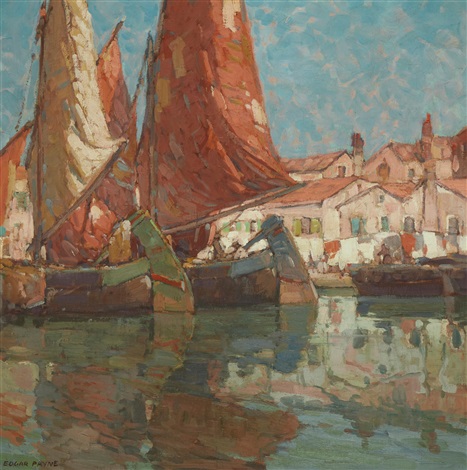 The Water Front, Sottomarina, Italy by Edgar Alwin Payne on artnet