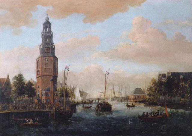 A view of the Oude Schans, Amsterdam by Jacobus Storck on artnet