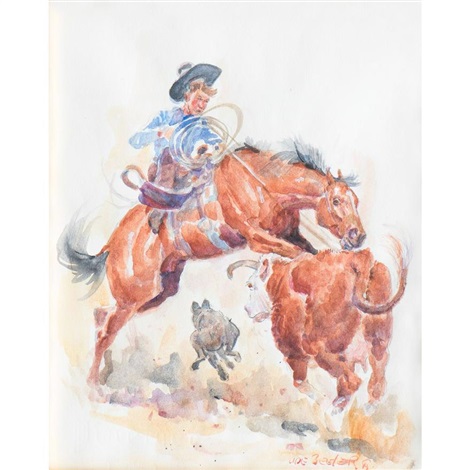 Untitled Bucking Bronc by Joe Neil Beeler on artnet
