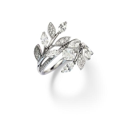 TIFFANY CO. DIAMOND VICTORIA VINE RING by Tiffany & Co. on artnet