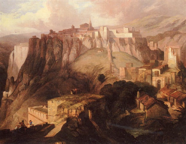 View of Ronda, Spain by David Roberts on artnet