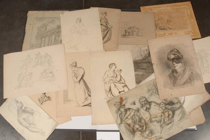 Etudes de personnages 15 studies by François Joseph Navez on artnet