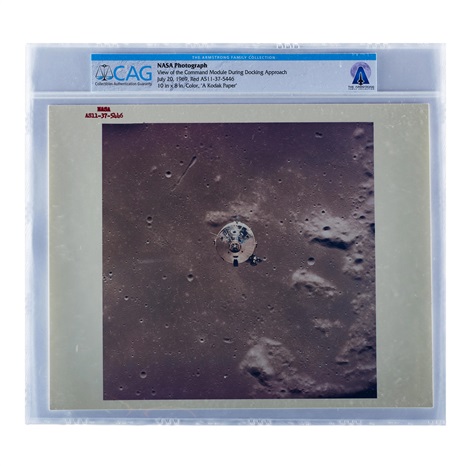 CSM OVER THE SEA OF TRANQUILITY FROM THE ARMSTRONG COLLECTION by NASA ...