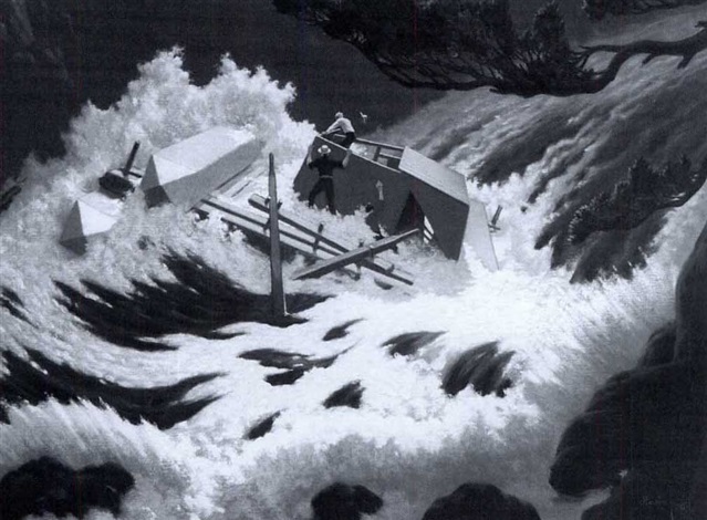 In the Calumet rapids by Arthur Heming on artnet