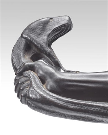 An important bronze figure of An Athlete Wrestling A Python by Lord ...