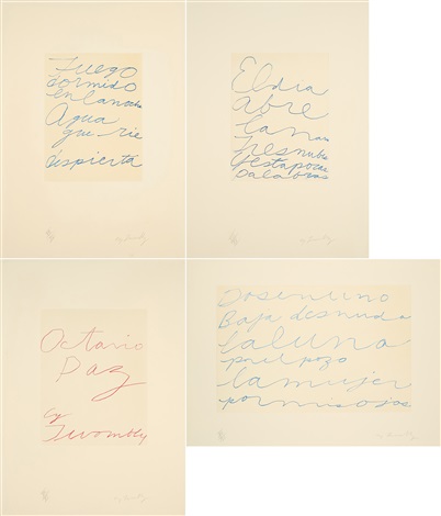 Octavio Paz. Eight poems. Ten drawings by Cy Twombly on artnet