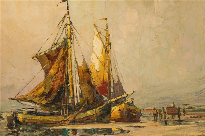 Boats by the seaside by Rudolf Priebe on artnet