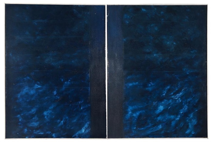 River run diptych by Marc Devade on artnet