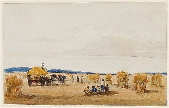 Gathering stooks by William Turner of Oxford on artnet
