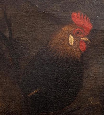 OLD MASTER OIL PAINTING OF SAINT PETER ROOSTER by Anonymous on artnet