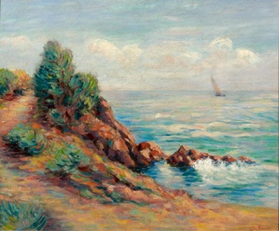 Les rochers rouges by Armand Guillaumin on artnet