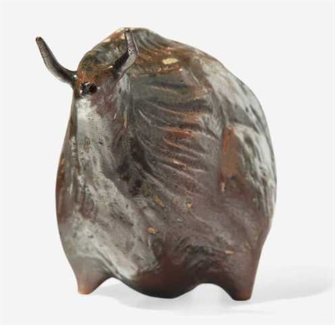 An Early and Important Bull, USA, circa 1951-52 by Peter Voulkos on artnet