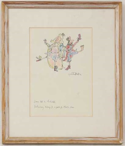 Louis XIV and Charles VIII - preliminary drawing for a poster for ...