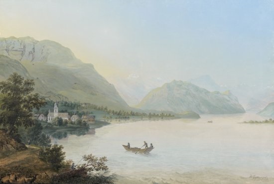 Paysage alpin avec un lac by Nikanor Greigor'evich Chernetsov on artnet