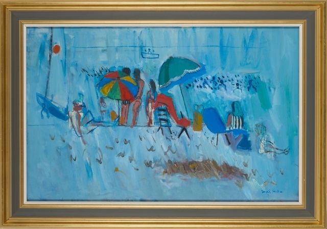 ON THE BEACH by David Alan Redpath Michie on artnet