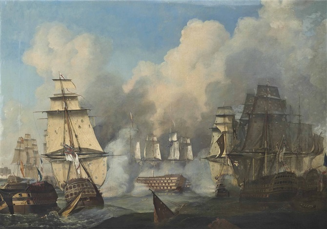 The battle of Trafalgar, and the victory of Lord Nelson over the ...