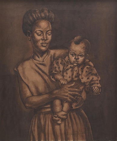 Mother Child by Afewerk Tekle on artnet