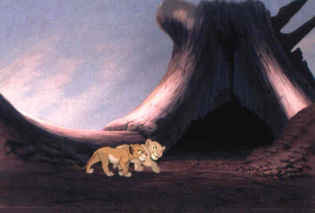 Simba And Nala Elephant Graveyard