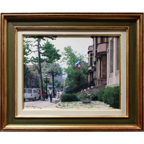 RUE SHERBROOKE QUEST, MTL., QUE. SHERBROOKE, W. CORNER GUY, MTL., QUĒ ...