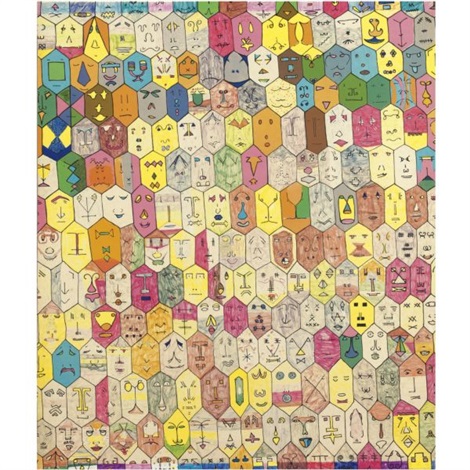 Faccine colorate by Alighiero Boetti on artnet