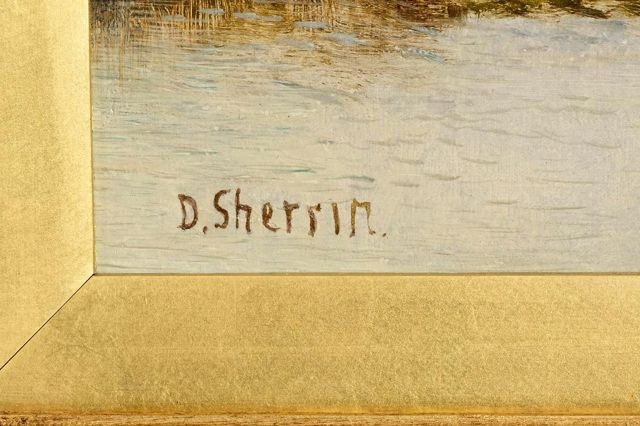 Figures in a Wooded Landscape by Daniel Sherrin on artnet