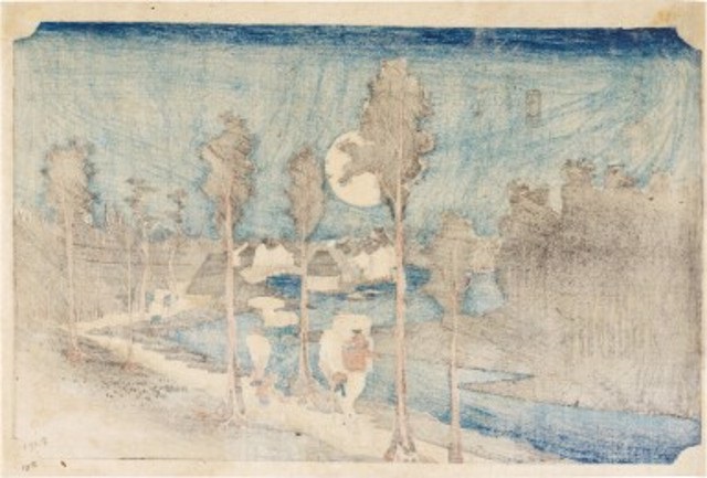 Numazu Twilight Numazu, tasogare zu Edo period, 19th century by Utagawa ...