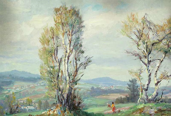 A summer landscape by Josef Fiala on artnet