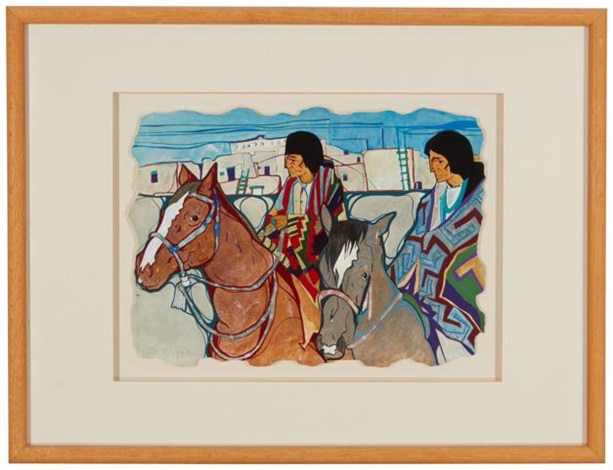 Vista Al Pueblo, From The Mestizo Series, 1997 by Amado Maurillo Pena ...